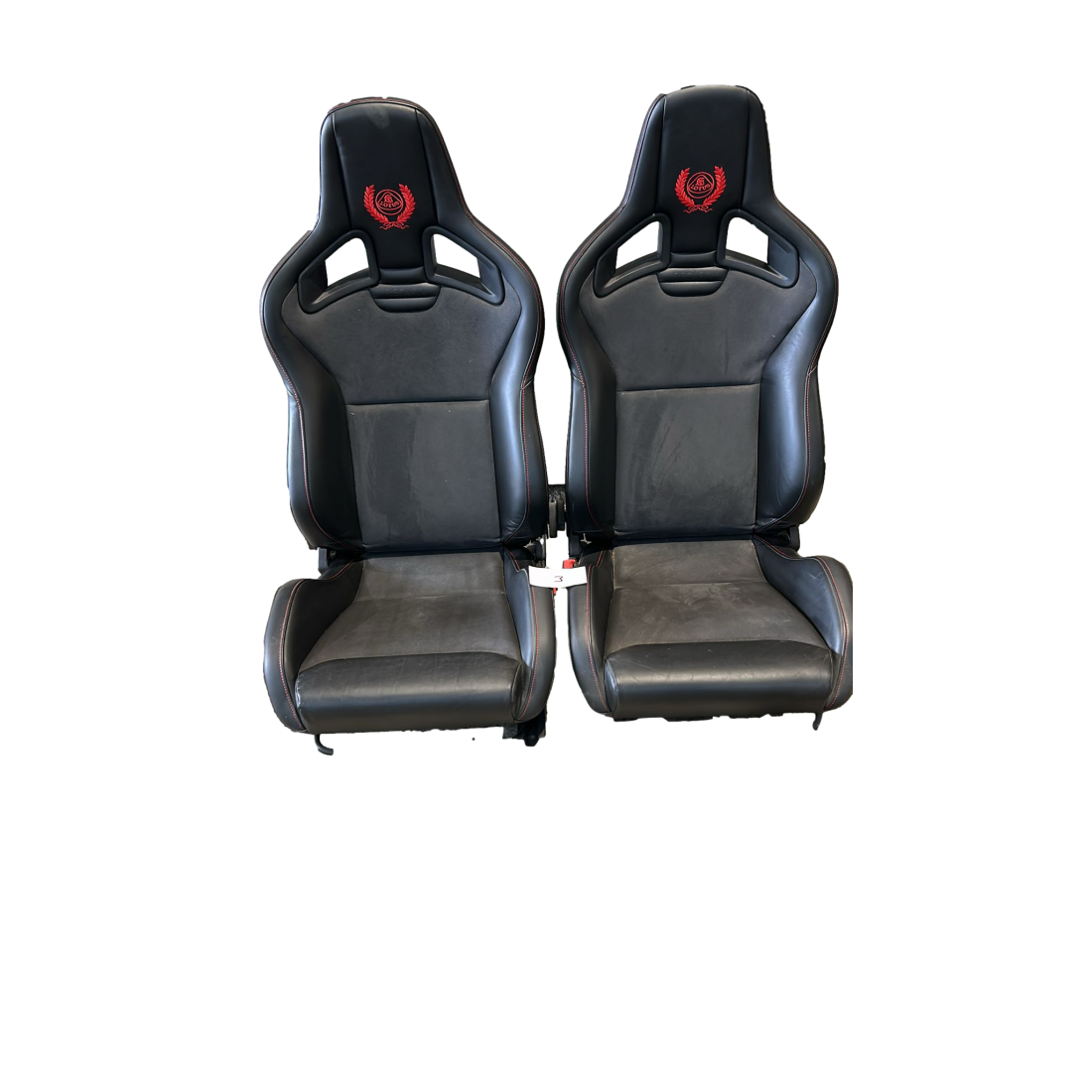 Evora S Recaro Sports Seats Pair Black Leather