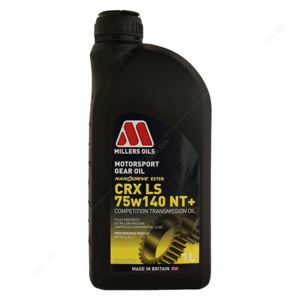 Millers Oils CRX LS 75W - 140 NT+ Motorsport Gear Oil